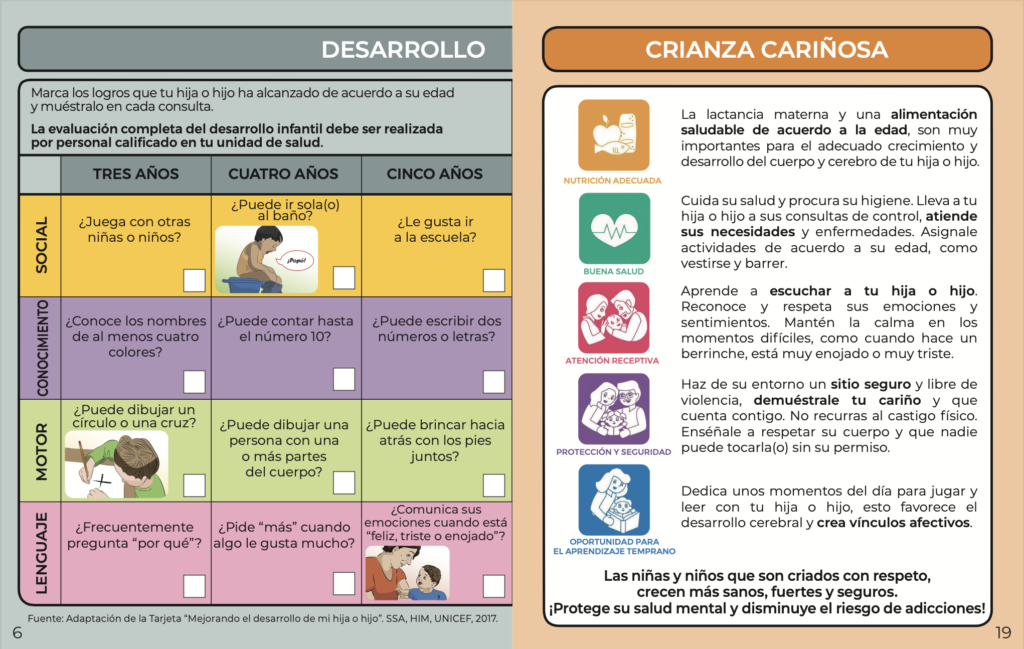 CUNA: Cartilla Nacional de Salud: apartado que evalúa el desarrollo ...